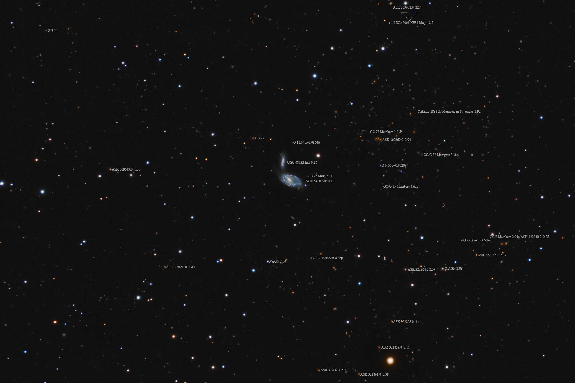 Mantrapskies.com Astronomical Image Catalog: NGC5410